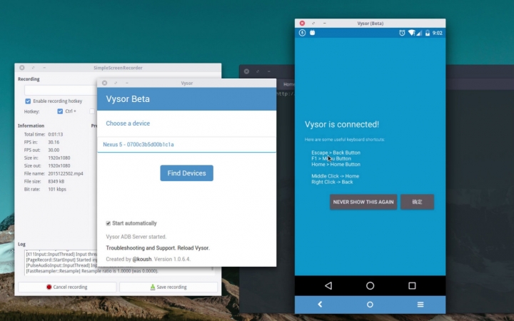 【Chrome插件】Vysor——通过USB在电脑上操作手机_哔哩哔哩_bilibili