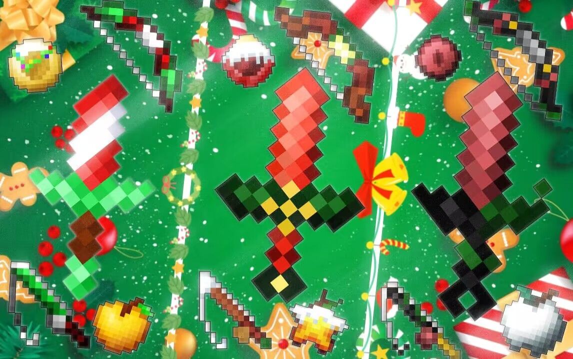 『我的世界材质包』3款16x圣诞节PVP材质Christmas PVP Pack FPS++!-fdwdd-默认收藏夹-哔哩哔哩视频