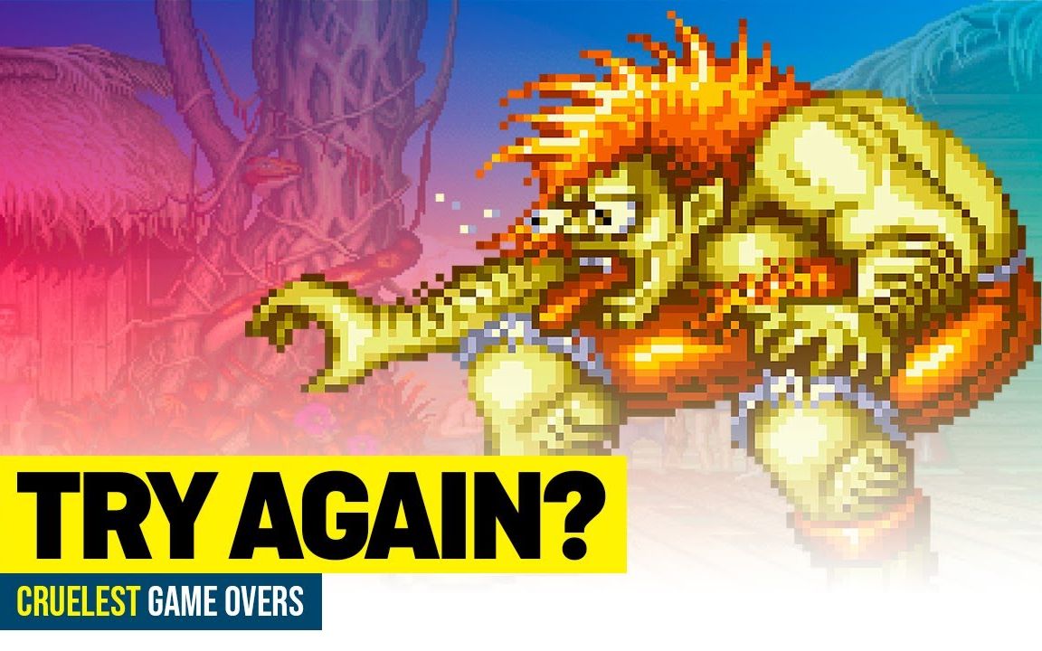 街机游戏20个残酷的 Game Over 画面_哔哩哔哩bilibili_真人快打