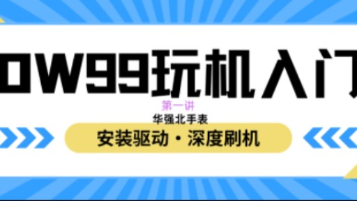 DW99玩机入门？进深度刷机以及安装驱动教程 - 视频下载 Video Downloader