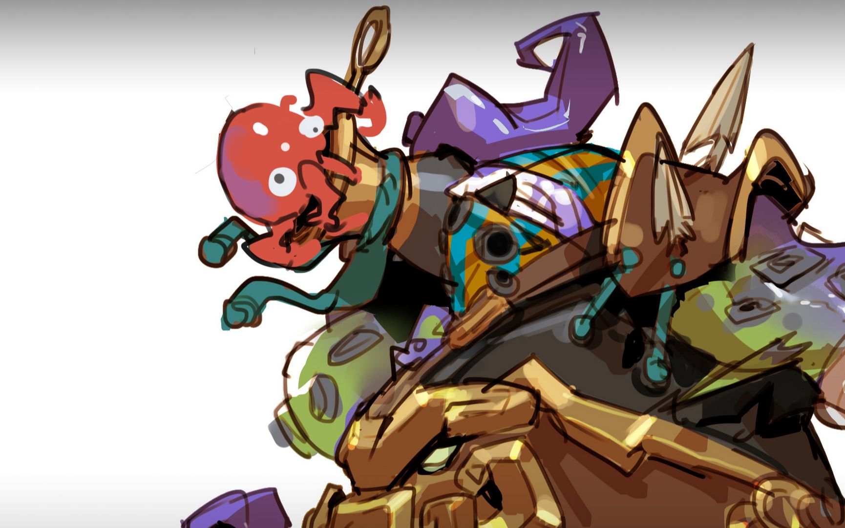 ROCKD角色概念设计（改图过程）_哔哩哔哩_bilibili