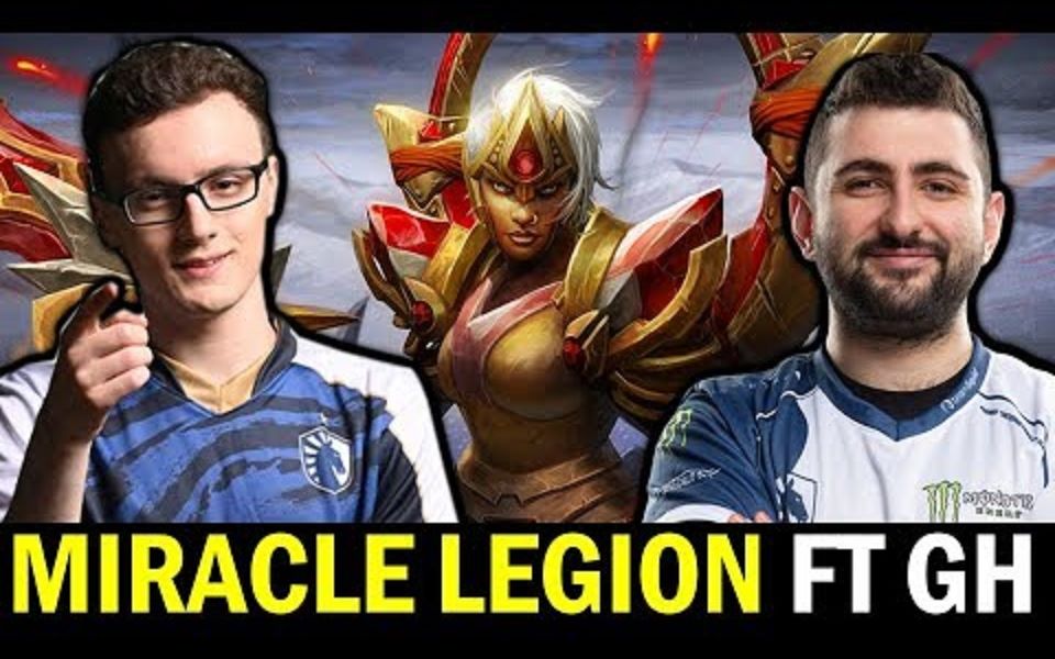 [Dota2] 8分钟就冲上了别人的高地？！Miracle 军团+GH的招牌精灵！_哔哩哔哩_bilibili