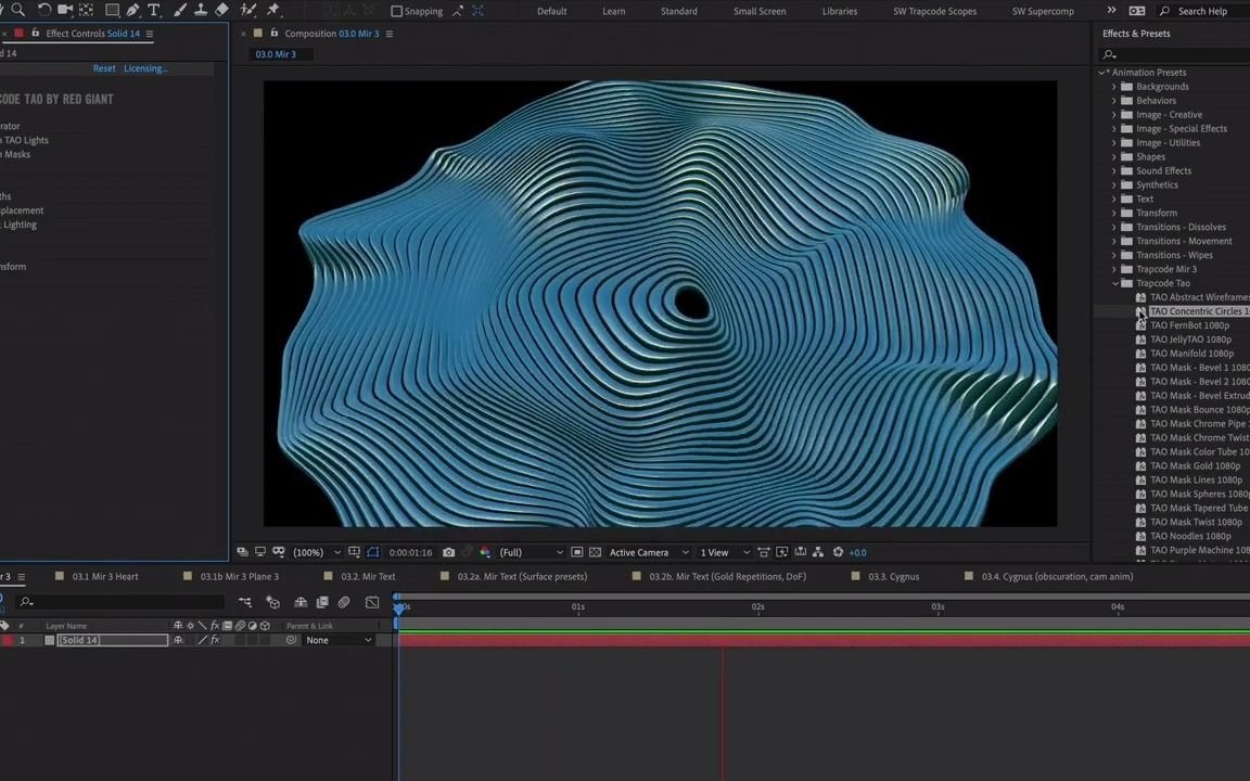 Animation Presets in Trapcode Mir _ Tao_哔哩哔哩_bilibili