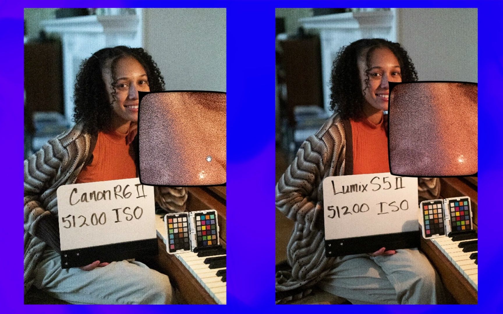 松下 S52 与佳能 R62、索尼 A74 和富士 X-H2 相机 ISO 比较 - 视频下载 Video Downloader