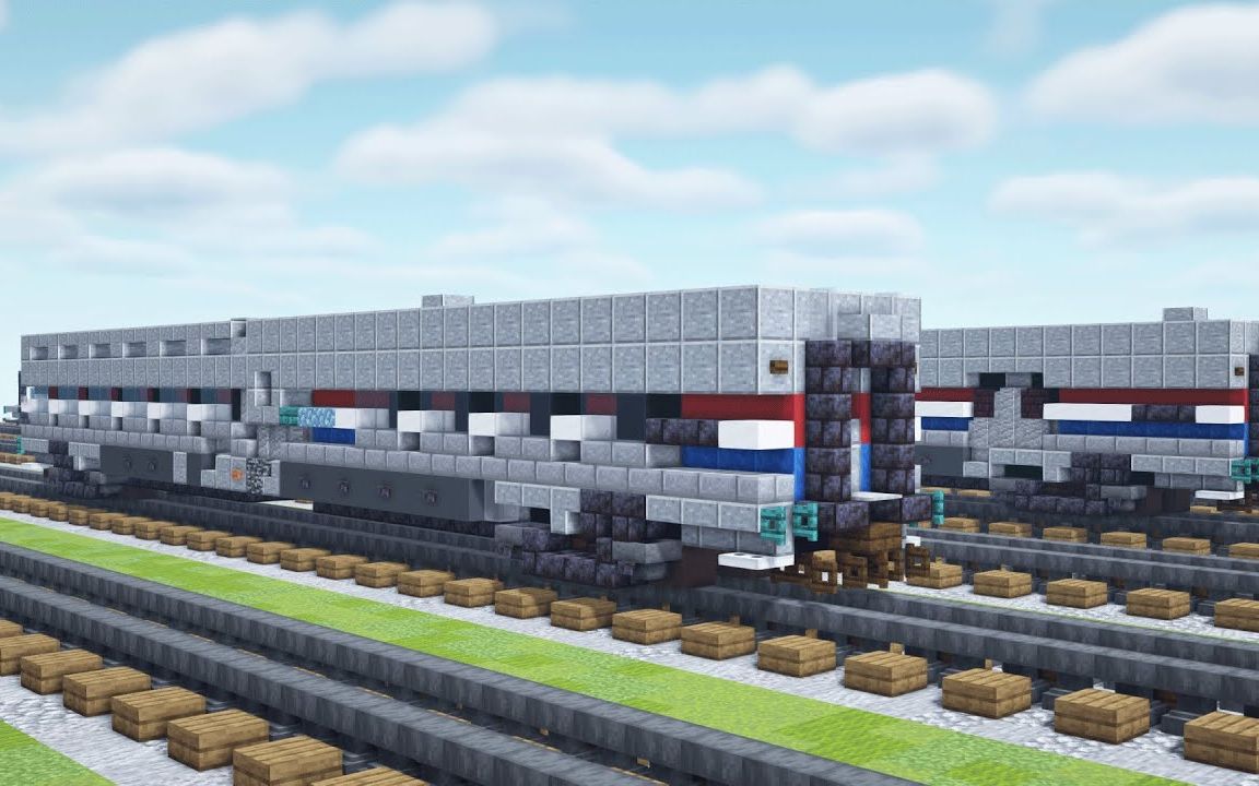 【Minecraft】Amtrak Viewliner行李·卧铺·餐车教程（1.5:1比例）_哔哩哔哩_bilibili