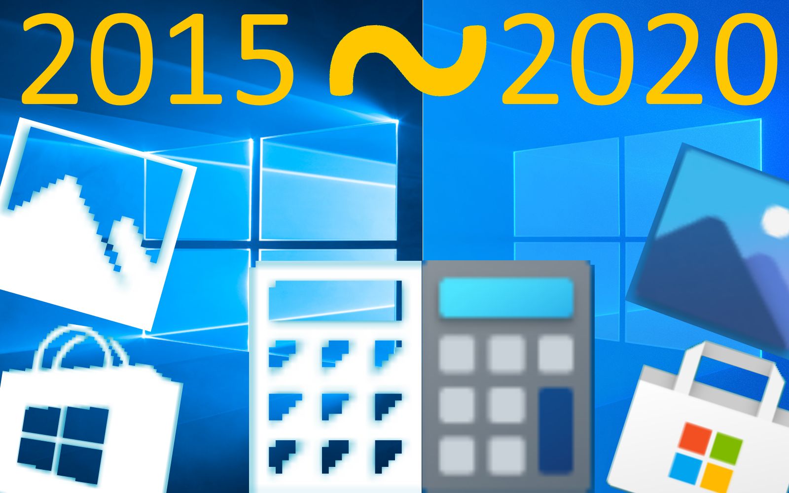 2015的Windows 10 vs 2020的 Windows 10(1507 vs 2004)