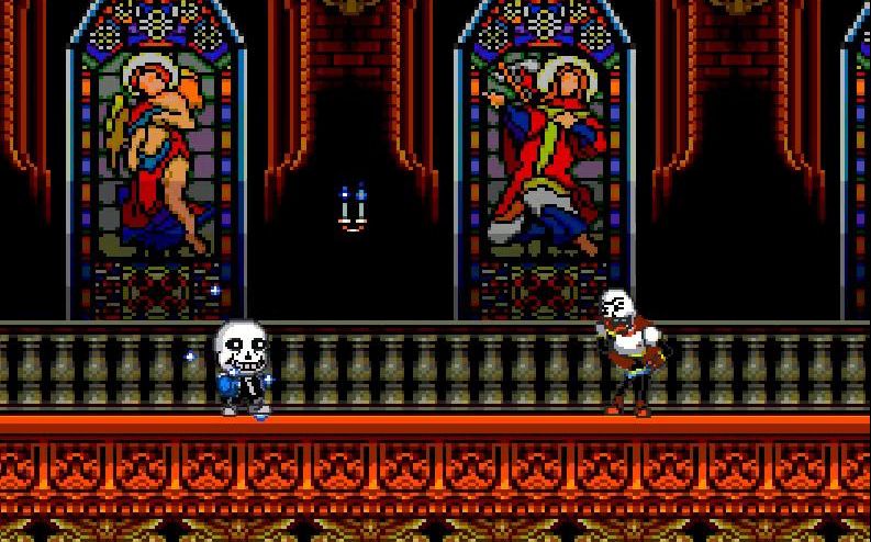 【MUGEN】Sans VS Papyrus_哔哩哔哩_bilibili