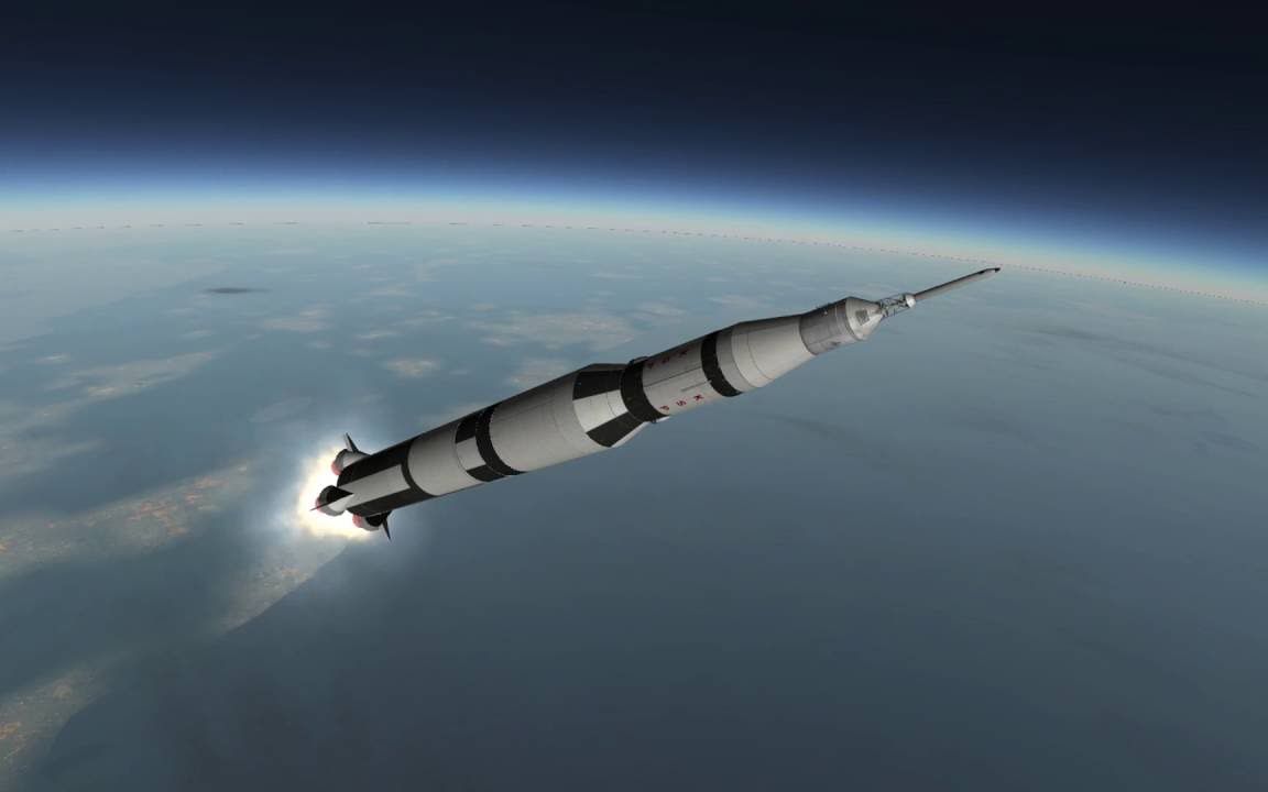 【KSP/RO/Rocket Profile】【中文字幕】EP_01 Saturn V_单机游戏热门视频