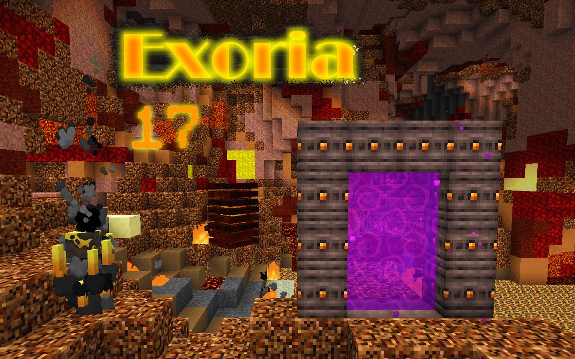 我的世界《超难魔改包Exoria多模组生存Ep17 进入地核》Minecraft 安逸菌解说_哔哩哔哩_bilibili