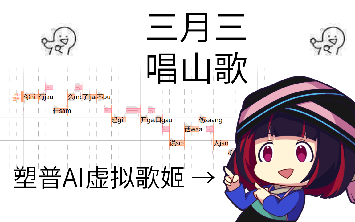 当AI虚拟表妹用塑普唱山歌 Project Vogen 自制AI歌声合成引擎_哔哩哔哩_bilibili
