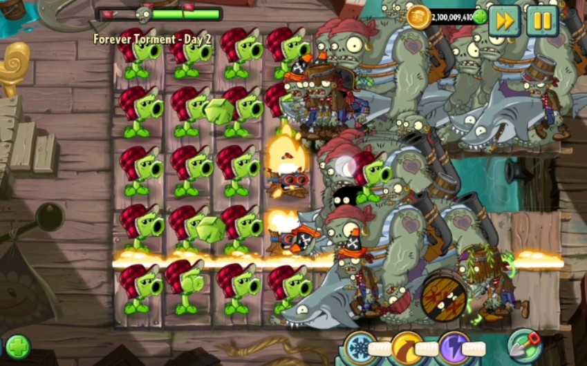 【PVZ2】植物大战僵尸2 自制关卡（困难）ForeverTorment2_哔哩哔哩_bilibili