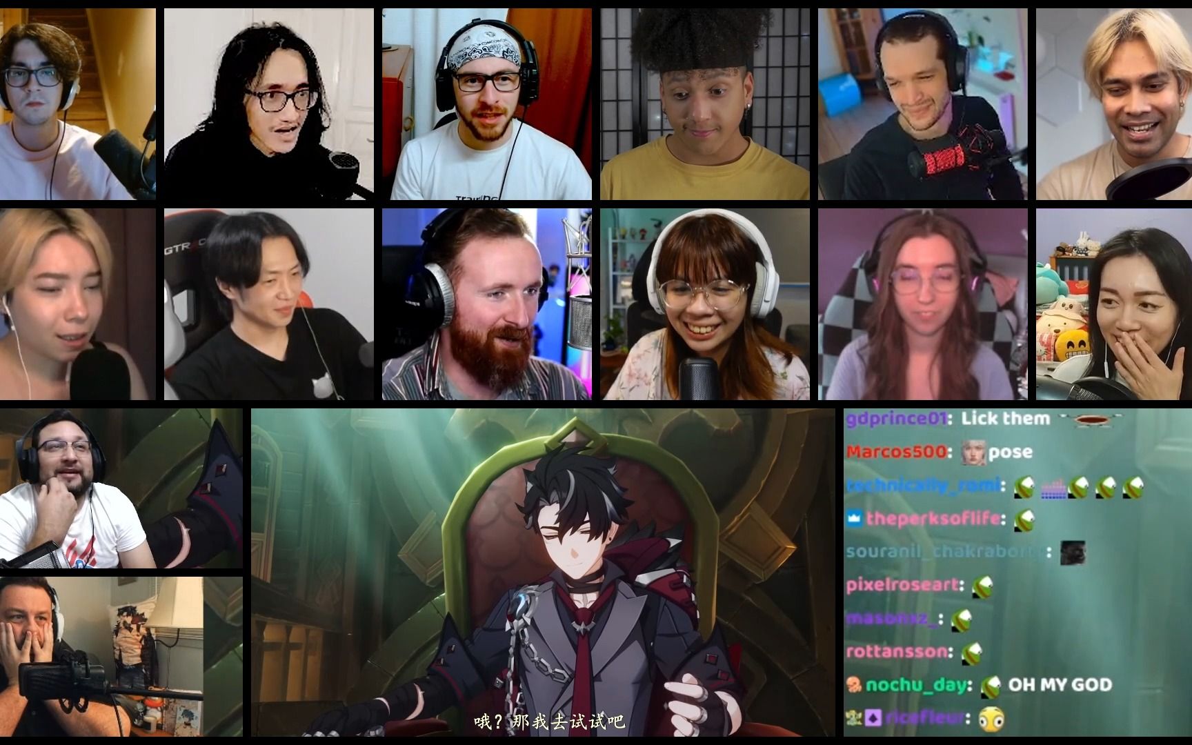 （第三版）老外看《原神》角色演示-「莱欧斯利：即兴发挥」反应-芍药是什么-芍药是什么-哔哩哔哩视频