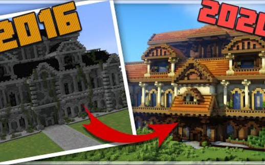 【PearlescentMoon】改造2016年以来的7座旧建筑！ | 一天搭建挑战-第八周_哔哩哔哩_bilibili