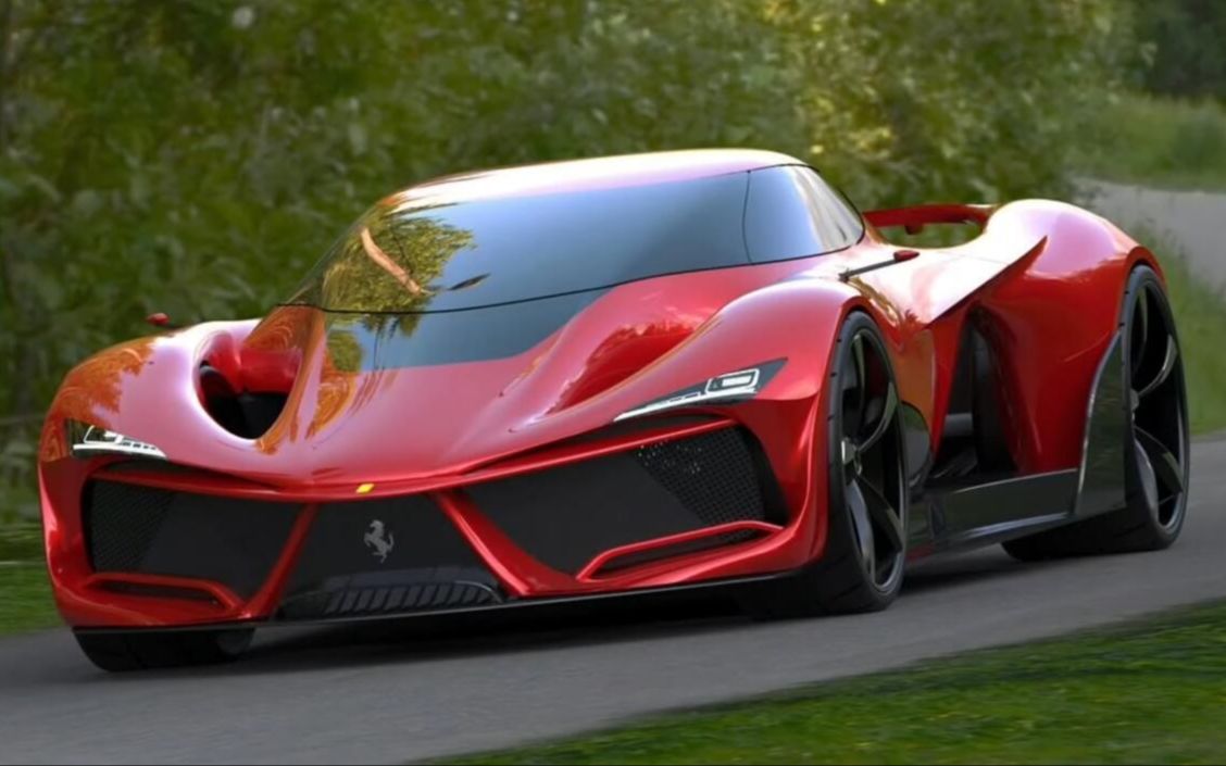 法拉利概念超跑设计——Ferrari Futuro_哔哩哔哩_bilibili