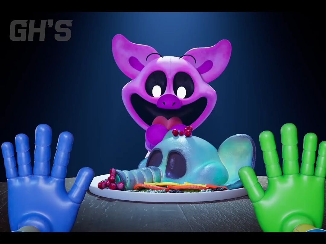 【Poppy Playtime动画】粉红猪吃播时间-GHS动画-GHS动画-哔哩哔哩视频