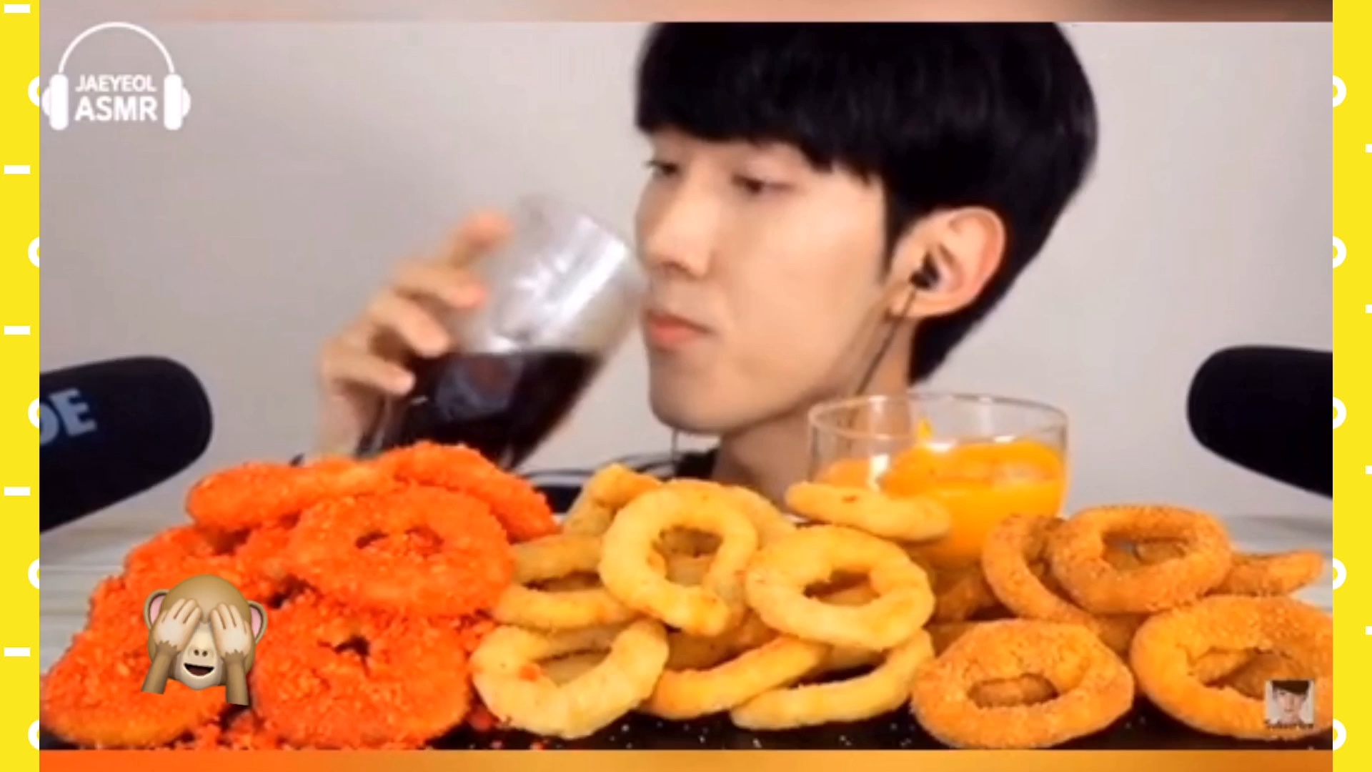 JAEYEOL/韩国小哥吃炸洋葱圈配可乐_哔哩哔哩_bilibili