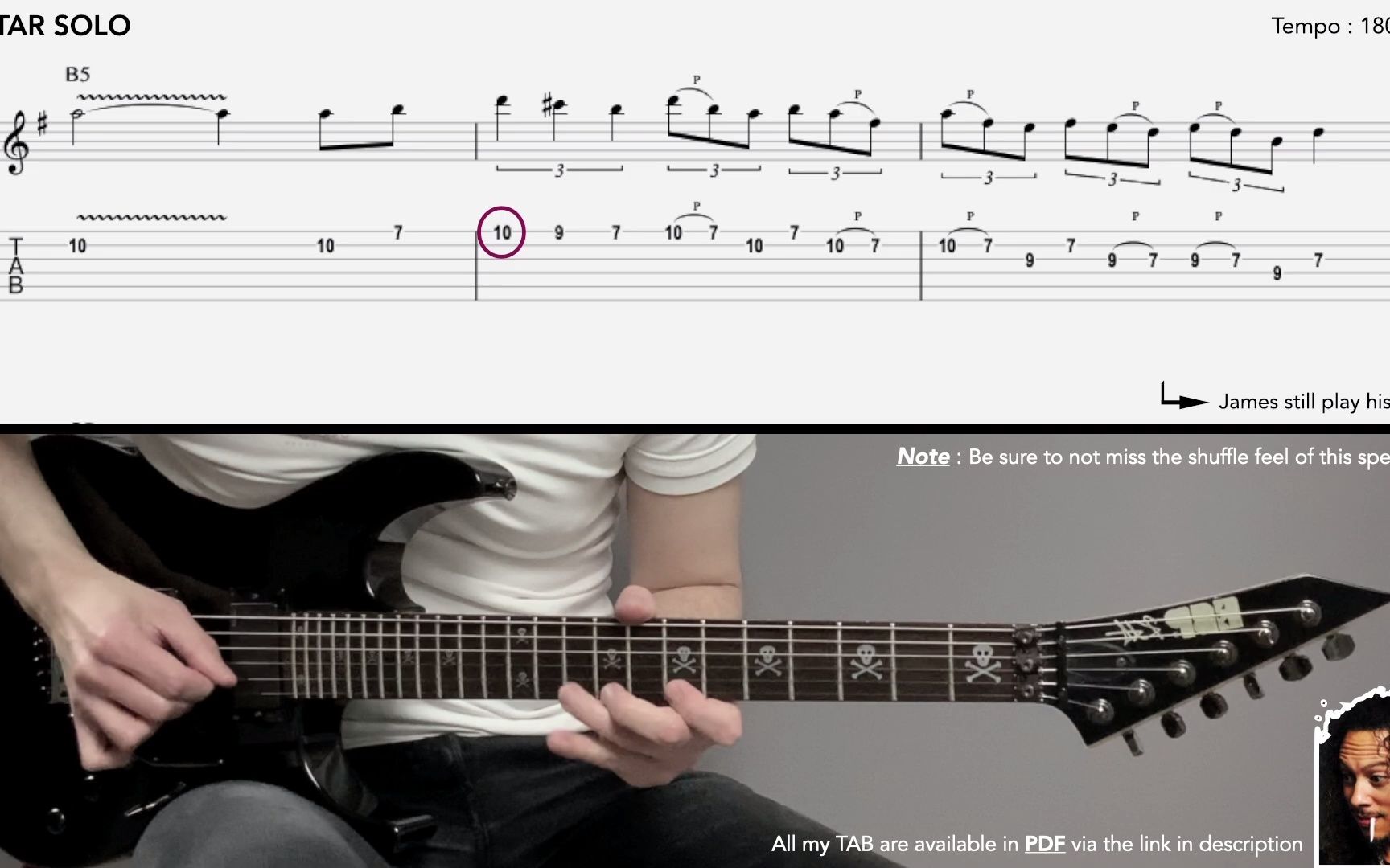 METALLICA - AM I EVIL ? (Guitar cover with TAB | Lesson)_哔哩哔哩_bilibili