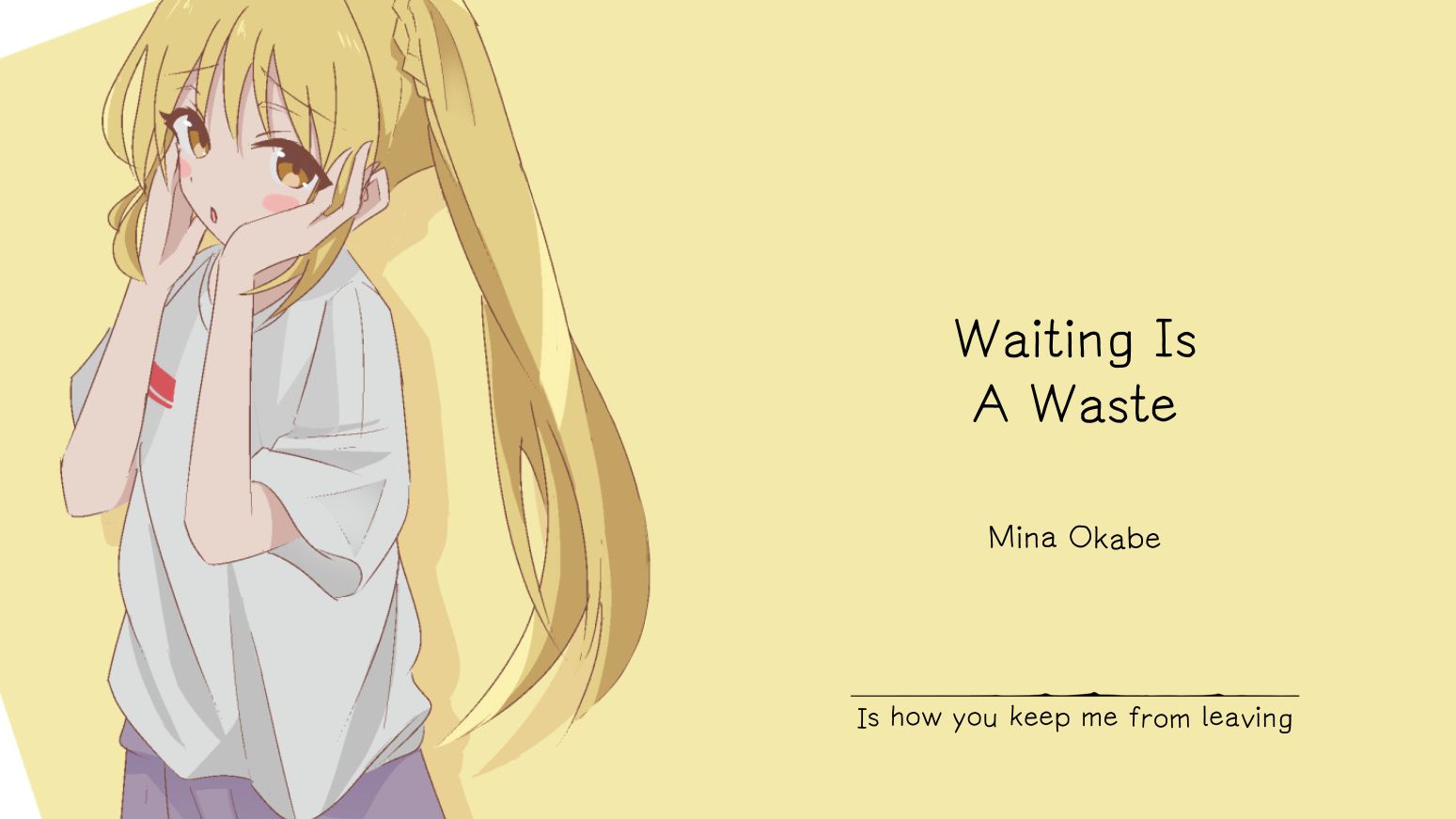 “忽然生活变得浪漫起来了。”||《Waiting Is A Waste》-星光note-星光note-哔哩哔哩视频