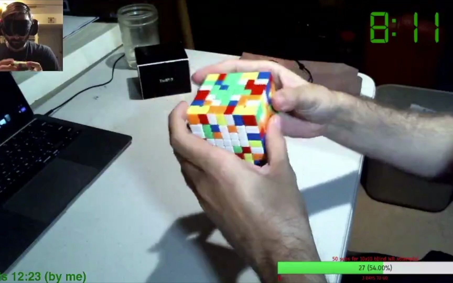 Graham Siggins - 七阶盲拧11分34.71秒UWR！ 使用魔方：MGC7_哔哩哔哩_bilibili