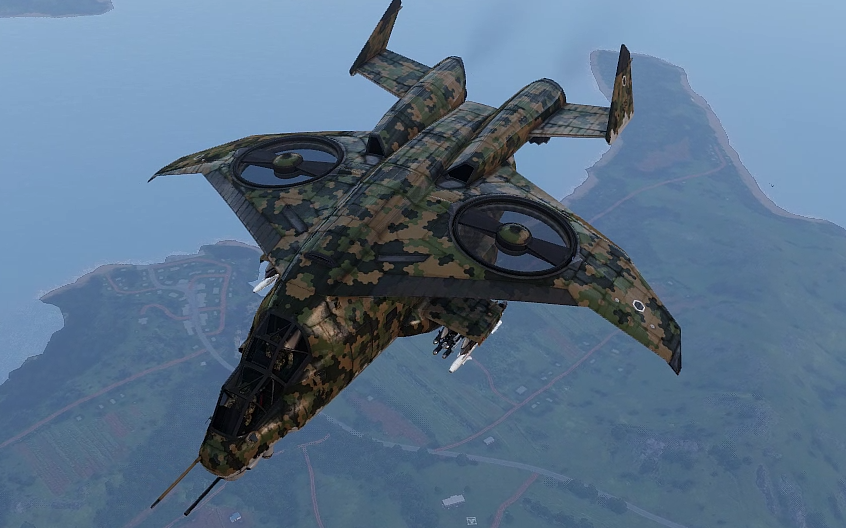 武装突袭3（ARMA3）展示任务 垂直起降机（VTOL) 演示_哔哩哔哩_bilibili