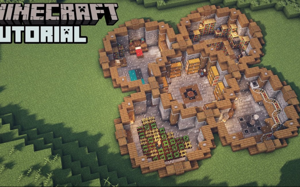 [ItsMarloe]地下生存基地建筑教程！！_哔哩哔哩_bilibili