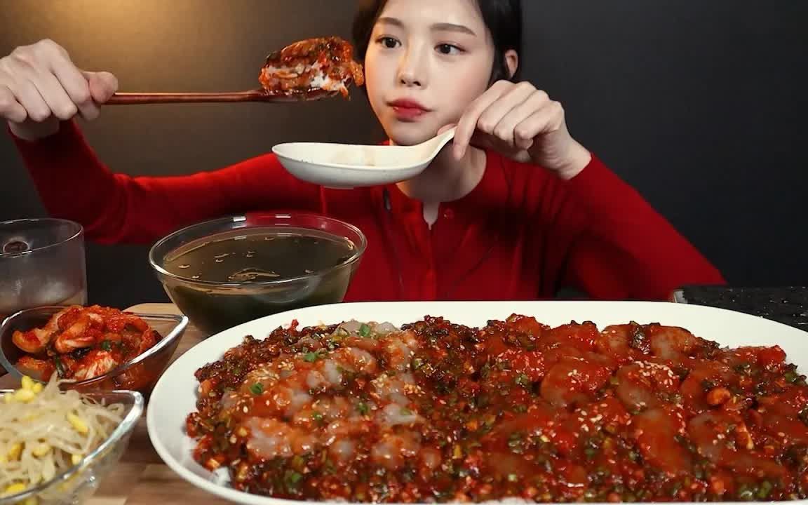 【Boki 中文字幕】11月27日 香辣虾腌蟹肉和米饭-BOKI小姐姐-BOKI小姐姐-哔哩哔哩视频