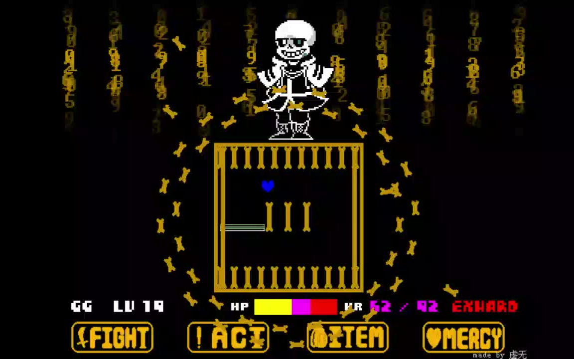 Numbertale Sans Fight!!! (我的私人高难度版本)_哔哩哔哩_bilibili