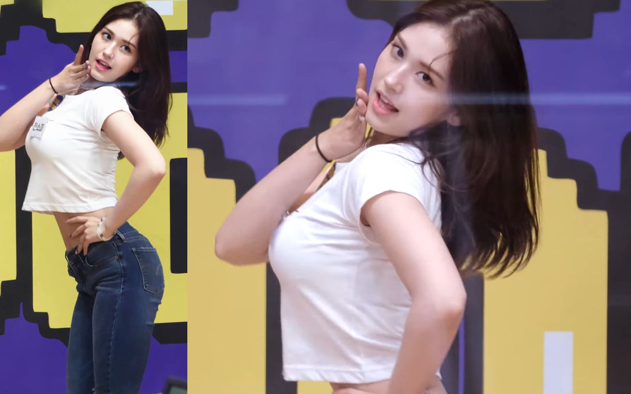 紧身T恤+牛仔裤 Somi的身材也太棒了吧！-偶是偶啦-女团饭拍混剪-哔哩哔哩视频