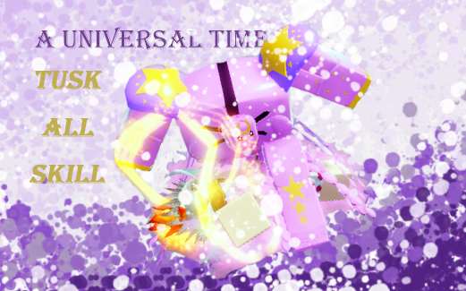 Roblox AUT(A Universal Time) Tusk act 1-4技能演示_哔哩哔哩_bilibili