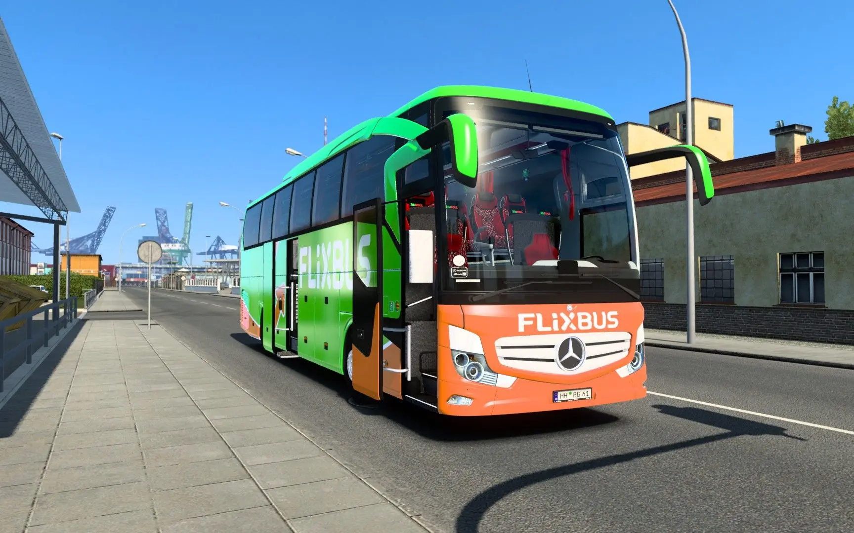 欧卡2mod：奔驰TRAVEGO 15 SHD大巴 1.43_游戏热门视频