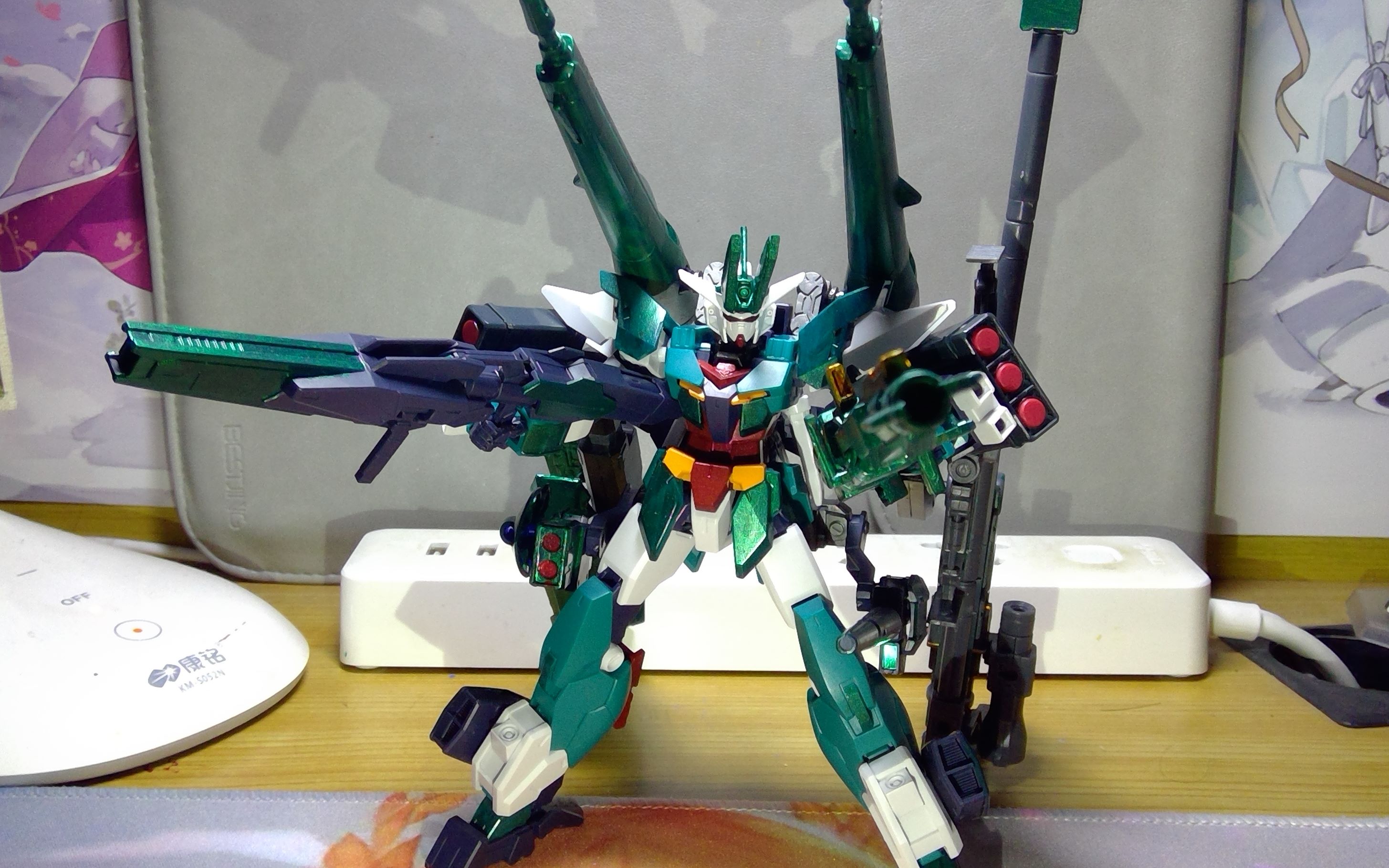 [天道总司S的模玩分享] 132 万代 高达创形者RE：RISE HG改造 LIBRA-IX GUNDAM 天秤座IX高达&核心高达（拟5号机 ...