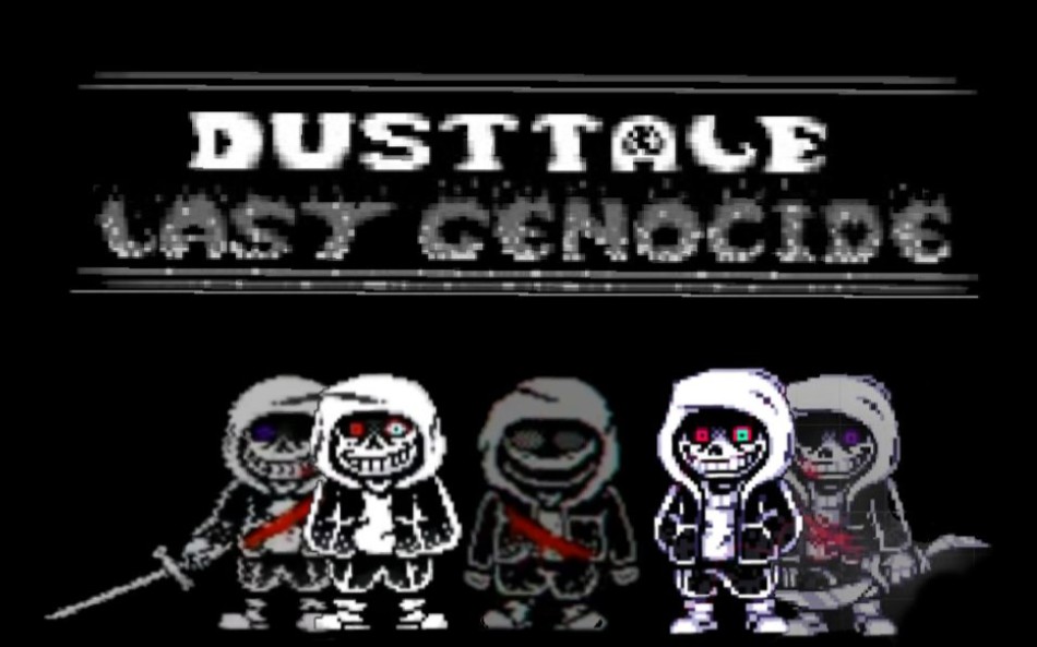 [尘埃sans 的最后一口气 普通模式和困难模式 新版和旧版 1-3段][DustTale: Last Genocide][Phase 1-3 ...