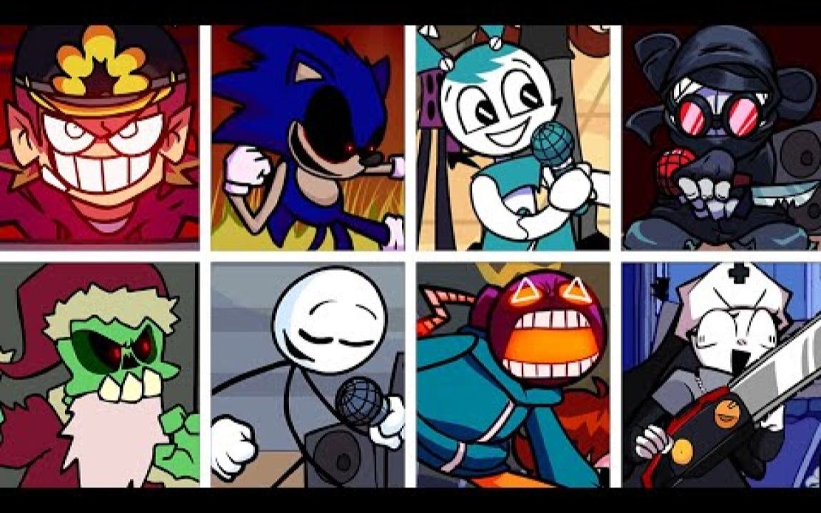 [FNF] 全员唱Challeng-EDD_哔哩哔哩bilibili