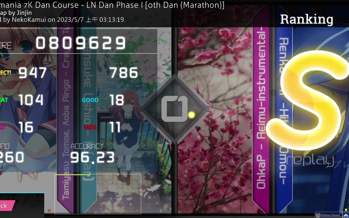 CultureClove-epsilon dan 96.03% （osu有史以来进步最快的球员 五个月α～ε）