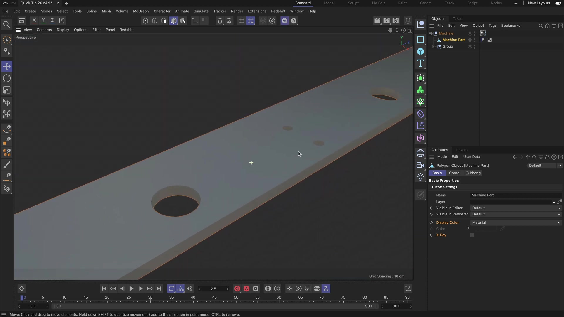 C4D R25技巧教程#C4DQuickTip 26 如何在Cinema 4D中使用平滑着色断开Phong Break Selection ...