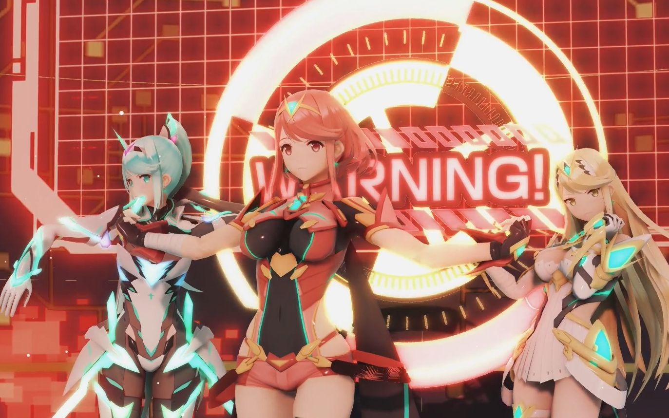 MMD】ライアーダンス (ゼノブレイド2 - Pneuma&Pyra&Mythra) LIAR DANCE_哔哩哔哩_bilibili