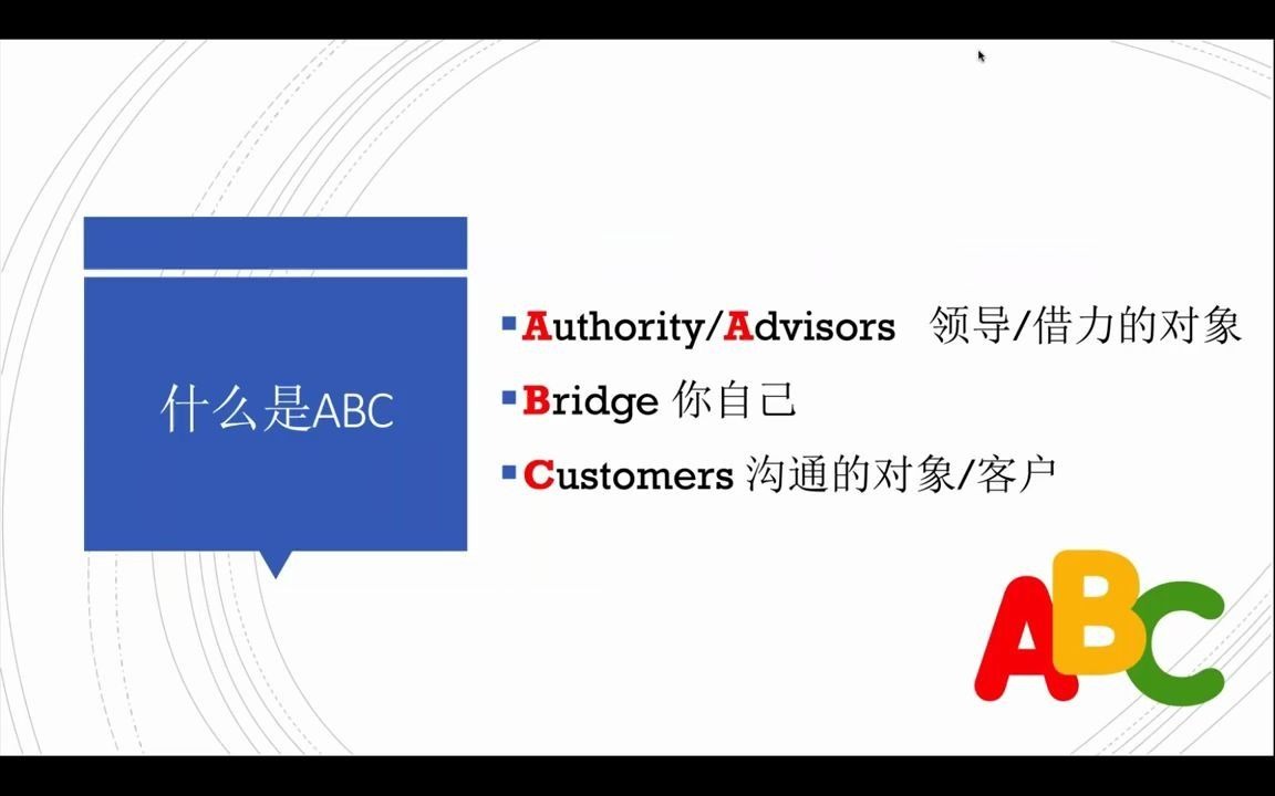 基础培训系列7-ABC法则及讲小课_哔哩哔哩_bilibili