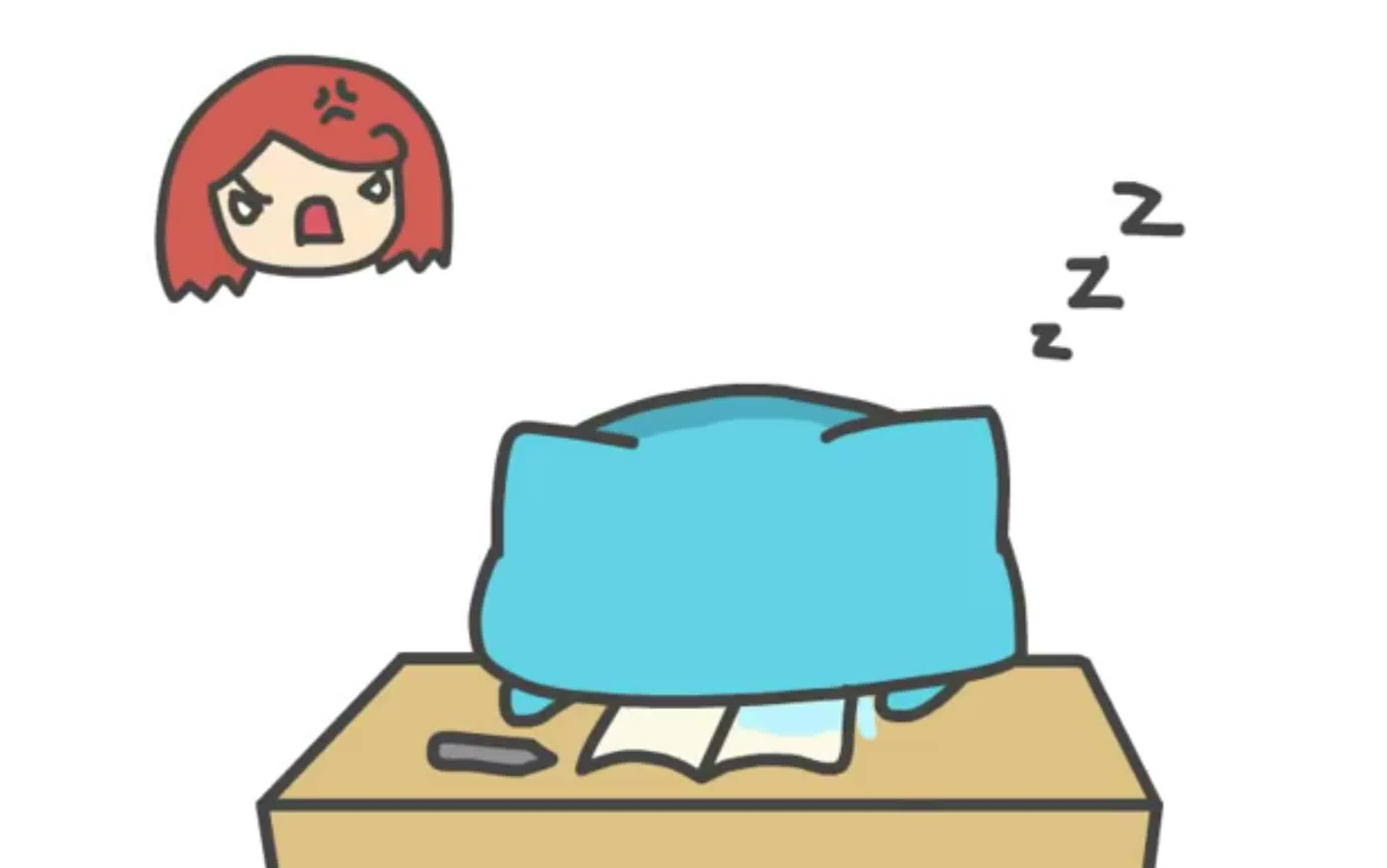 【BugCat Capoo】咖波也一样坐在书桌前就想睡觉Zzzzz...-猫虫Capoo-猫虫Capoo-哔哩哔哩视频