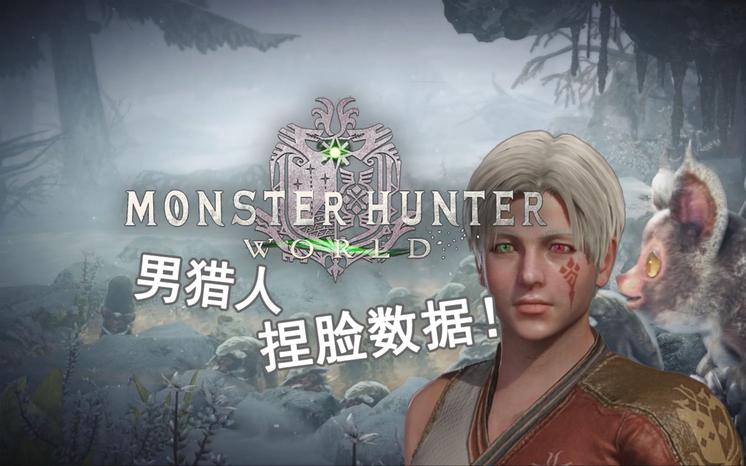 【MHW】帅气男猎人 捏脸数据分享！-゜真丶WC-゜真丶WC-哔哩哔哩视频