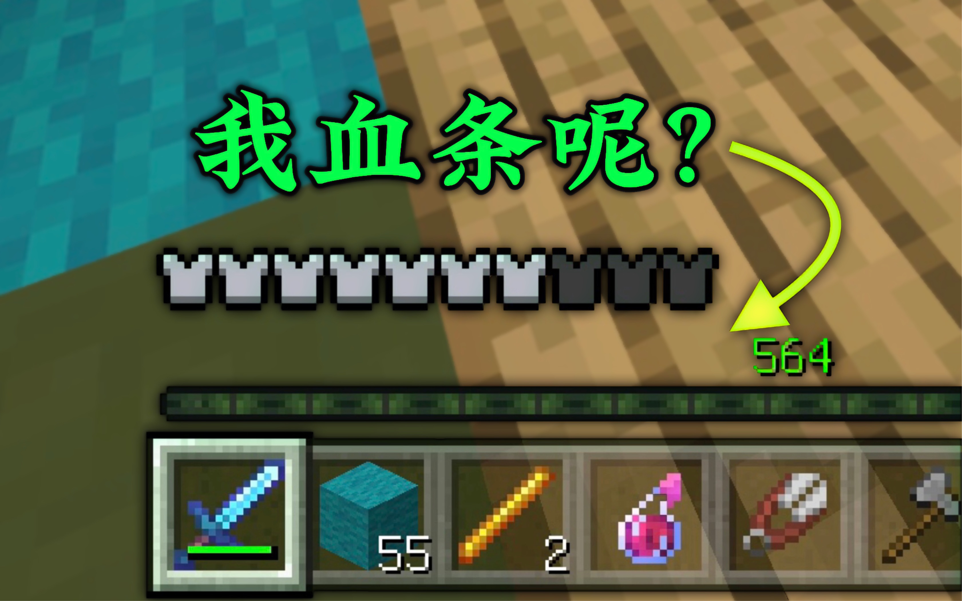 《只要我看不见血条，我就是满血的》_我的世界