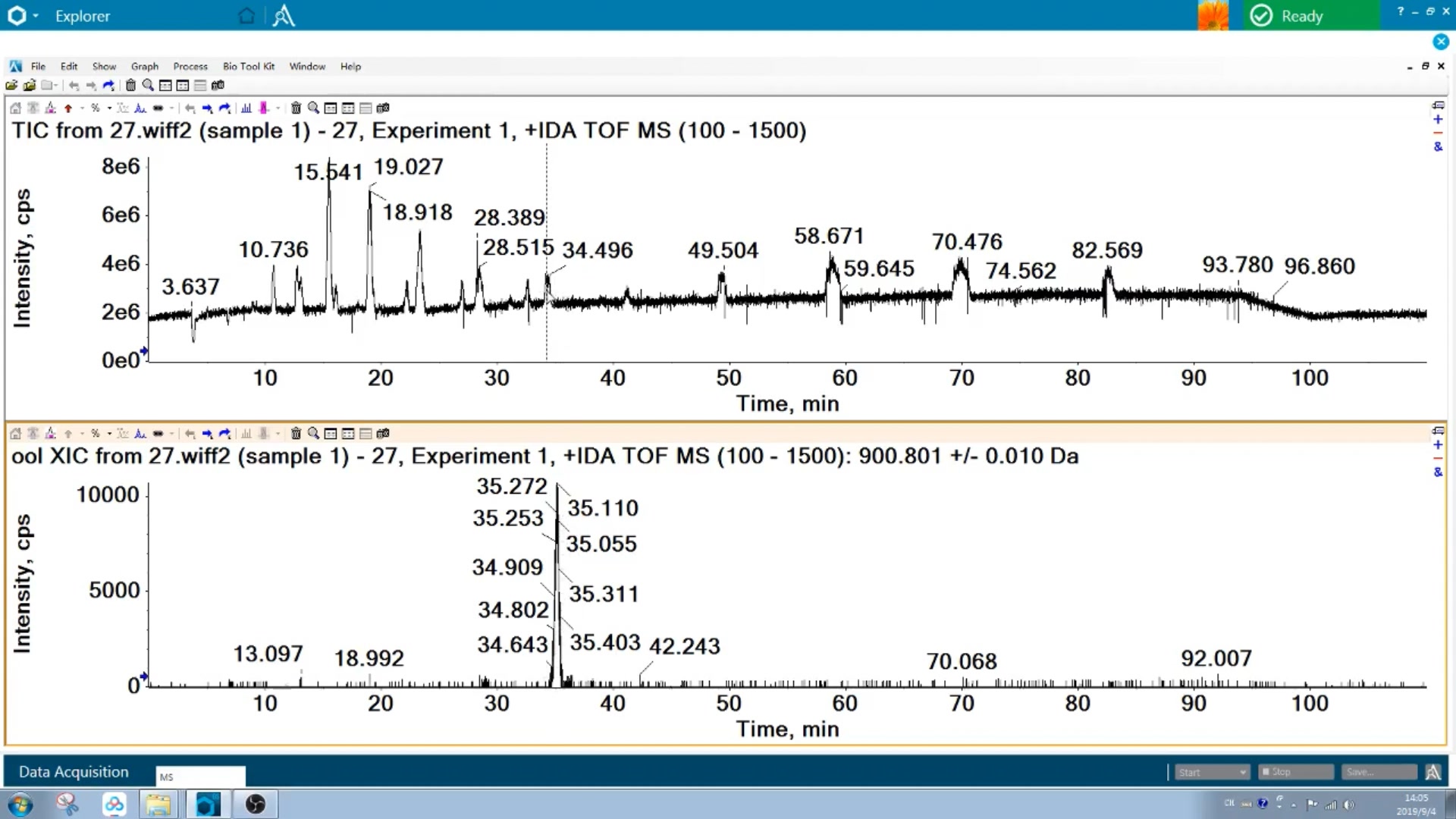 提取特定物质或特定精确分子量的XIC图基本操作_哔哩哔哩_bilibili