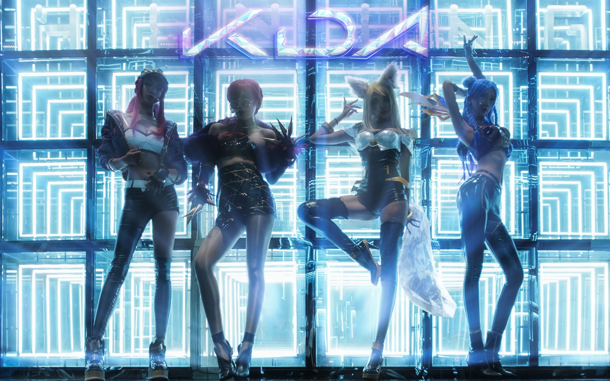 【英雄联盟】来看看6位数人民币制作水准的地表最强KDA COS MV POP STAR~_哔哩哔哩_bilibili