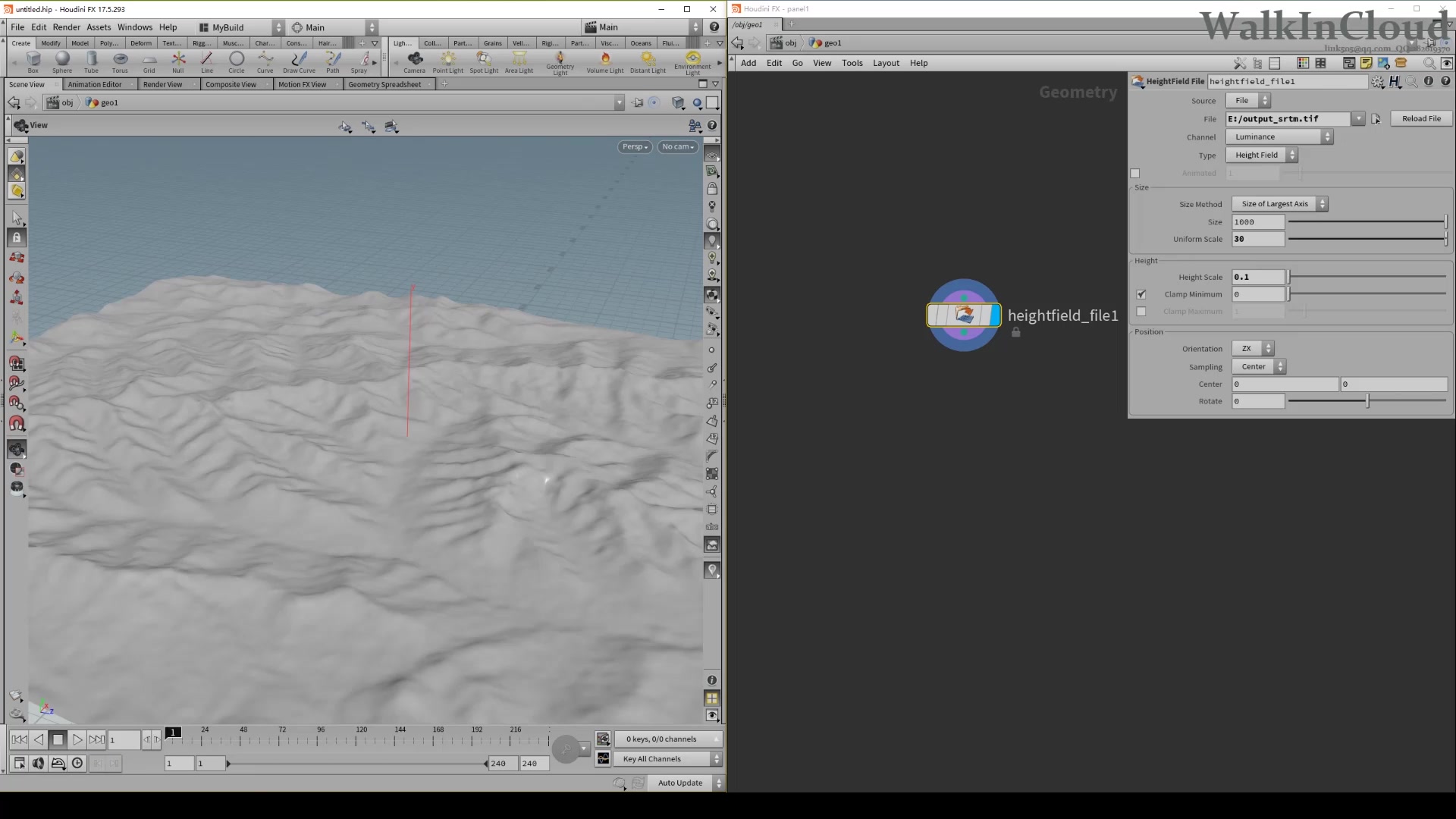 【Houdini】使用卫星数据生成真实地形 by 漫云CG_哔哩哔哩_bilibili