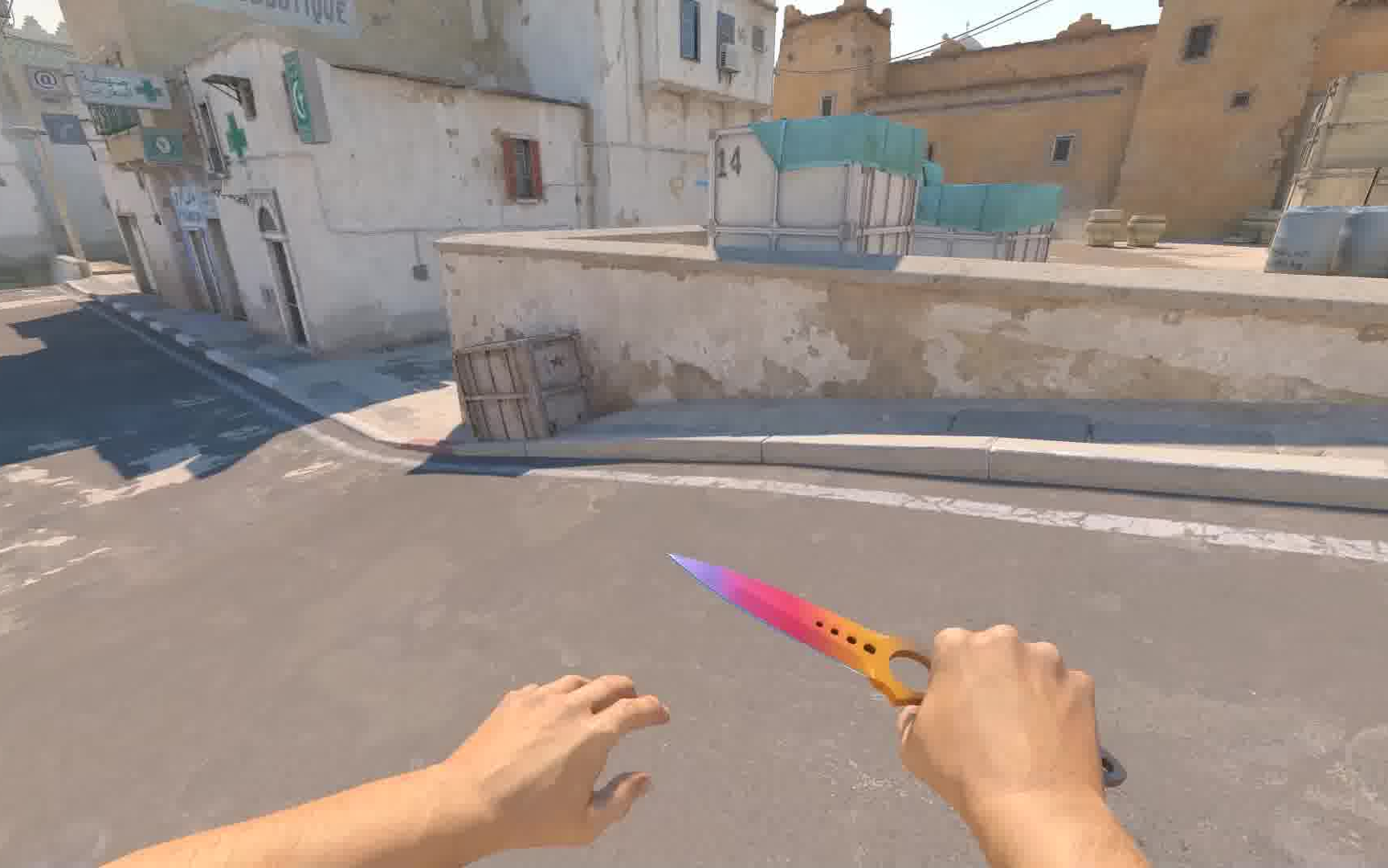 COLDZERA在CS2中装备深红和服和骷髅匕首屠夫大杀特杀！