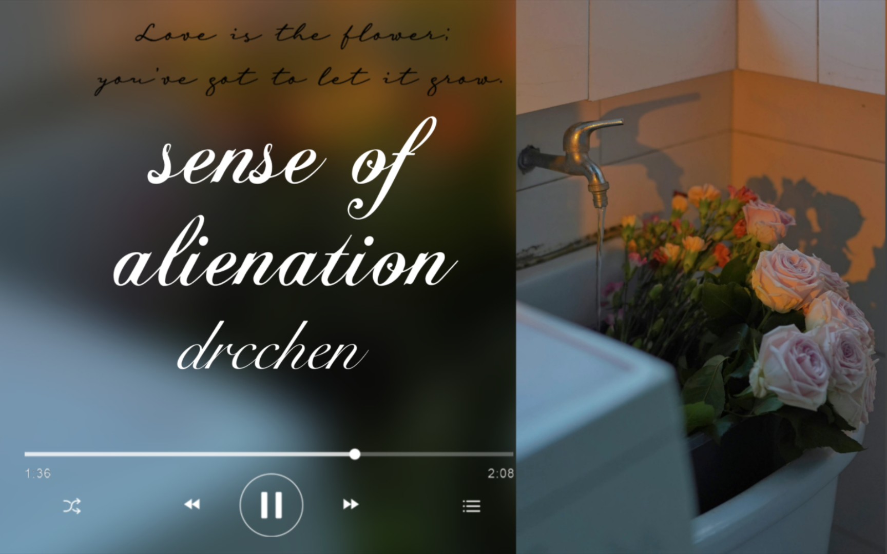 日推歌曲 | 英文歌曲《sense of alienation》“我们短暂交错 尾声潮落 致敬这场遇见·” emo氛围感向~-好想喝一口奶昔啊 ...