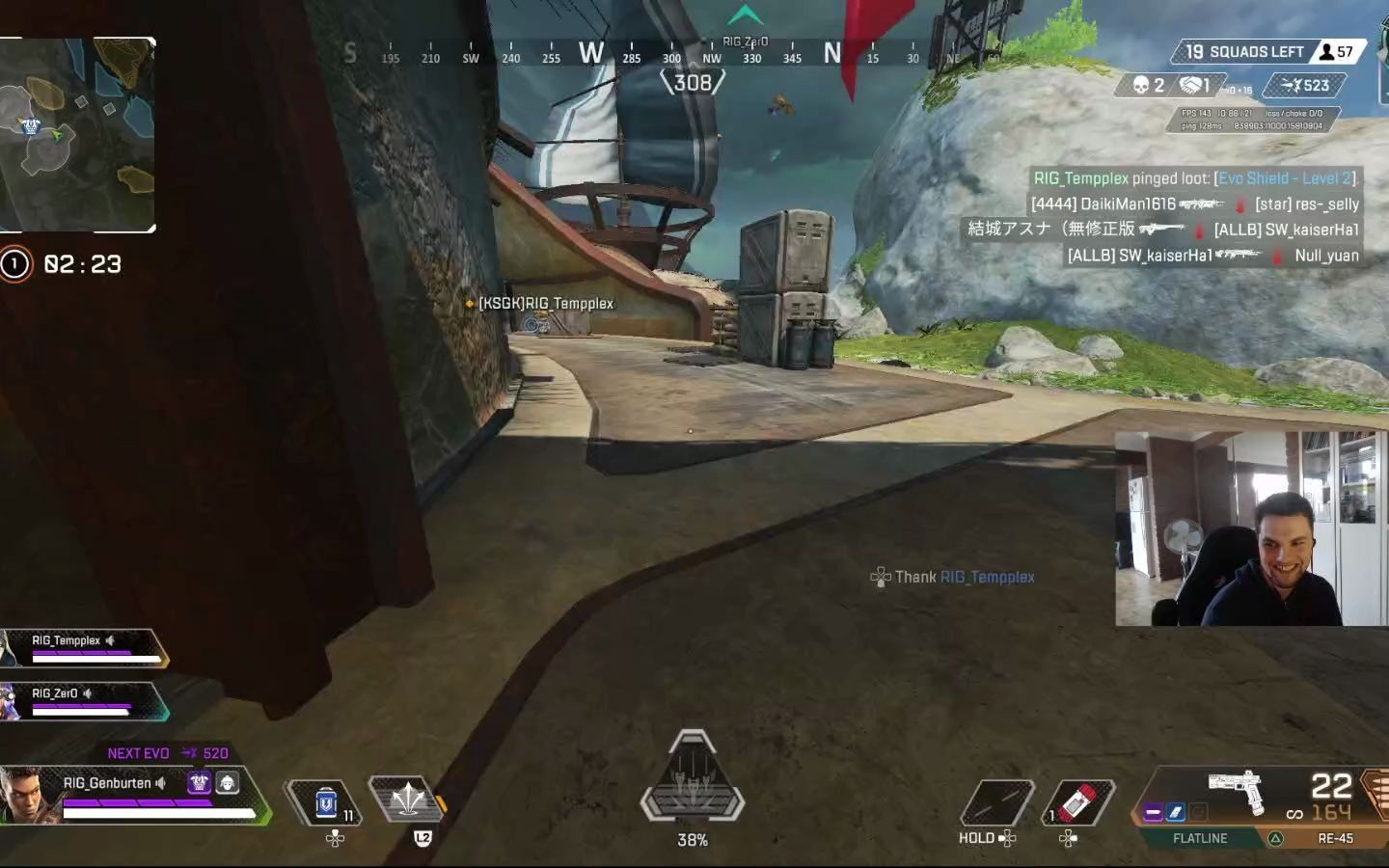 apex英雄：genburten手柄新地图排位冲分