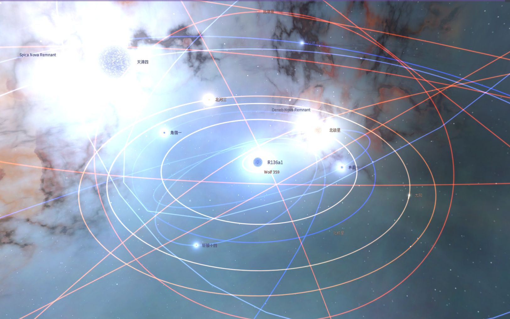 模拟最大质量恒星R136a1在太阳系2光年处爆炸（宇宙沙盘2）