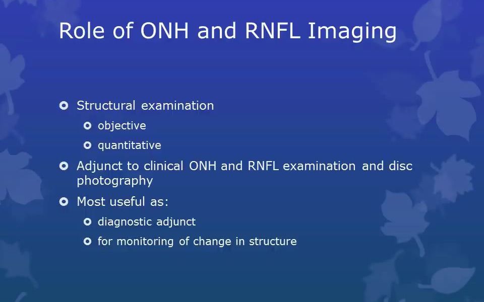 ONH and RNFL Imaging-青光眼OCT视乳头及神经纤维层厚度成像_哔哩哔哩_bilibili