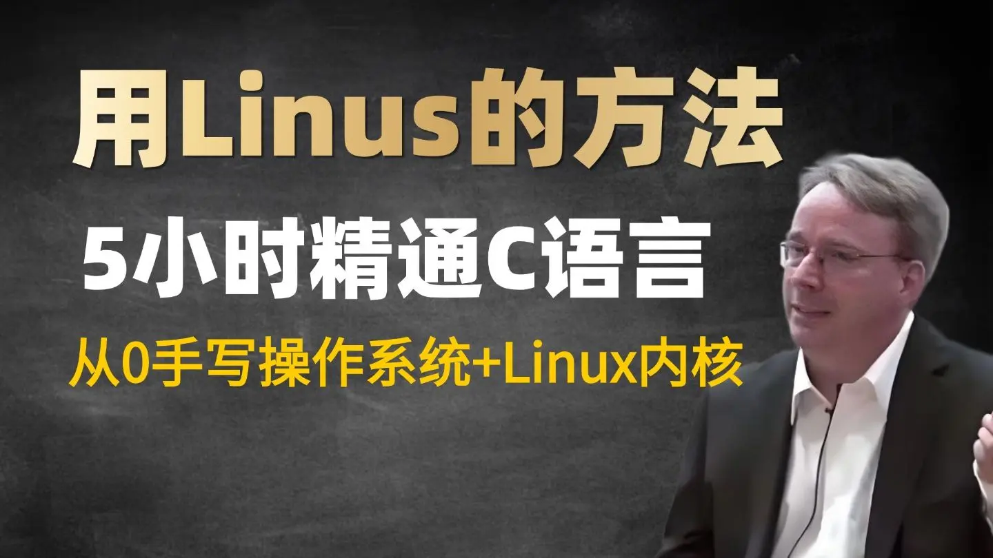 99%的人学操作系统都错了！像Linus一样用C写操作系统，用一套实战方法打通了底层，Linux内核也迎刃而解！_哔哩哔哩_bilibili