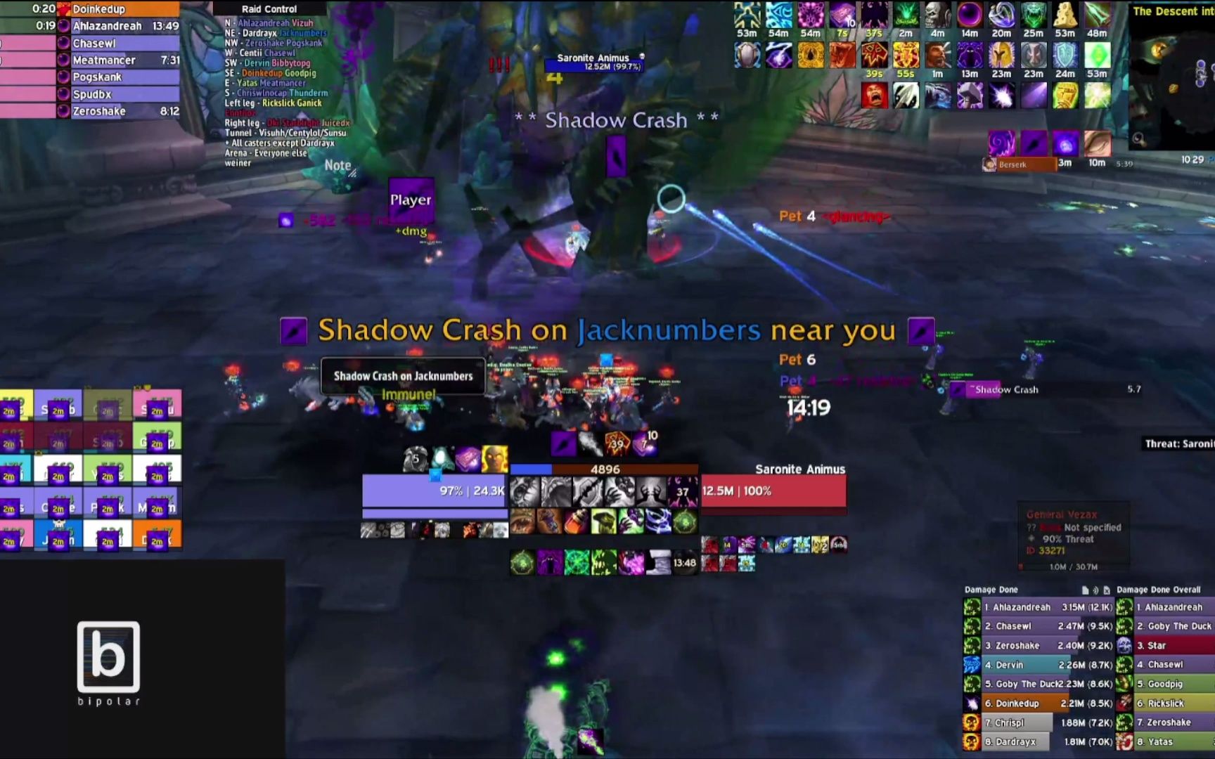 Ahlaundoh 奥杜尔痛苦术士第一视角 BOSS战秒伤破万（一）